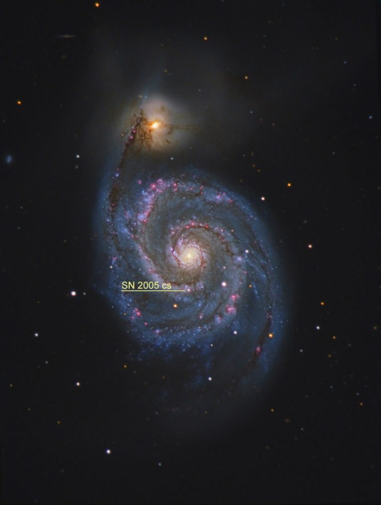 Die Whirlpoolgalaxie Messier 51 - Spreewald-Spechtler